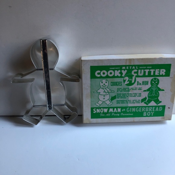 Kitchen | 195s Giant Tin Gingerbread Person Cookie Cutter | Poshmark